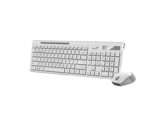 Set bežična tastatura i miš SlimStar 8230 bela SER Genius 31340015411