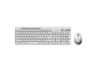 Set bežična tastatura i miš SlimStar 8230 bela US Genius 31340015400