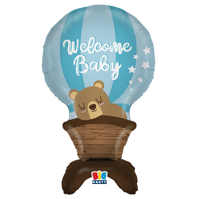 Welcome Baby balon plavi