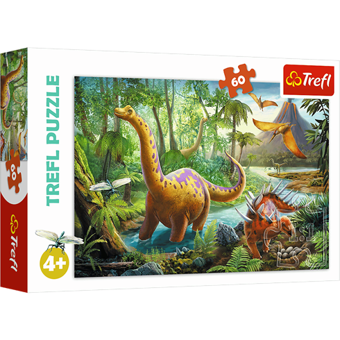 Trefl Puzzle 60 Dinosaursi