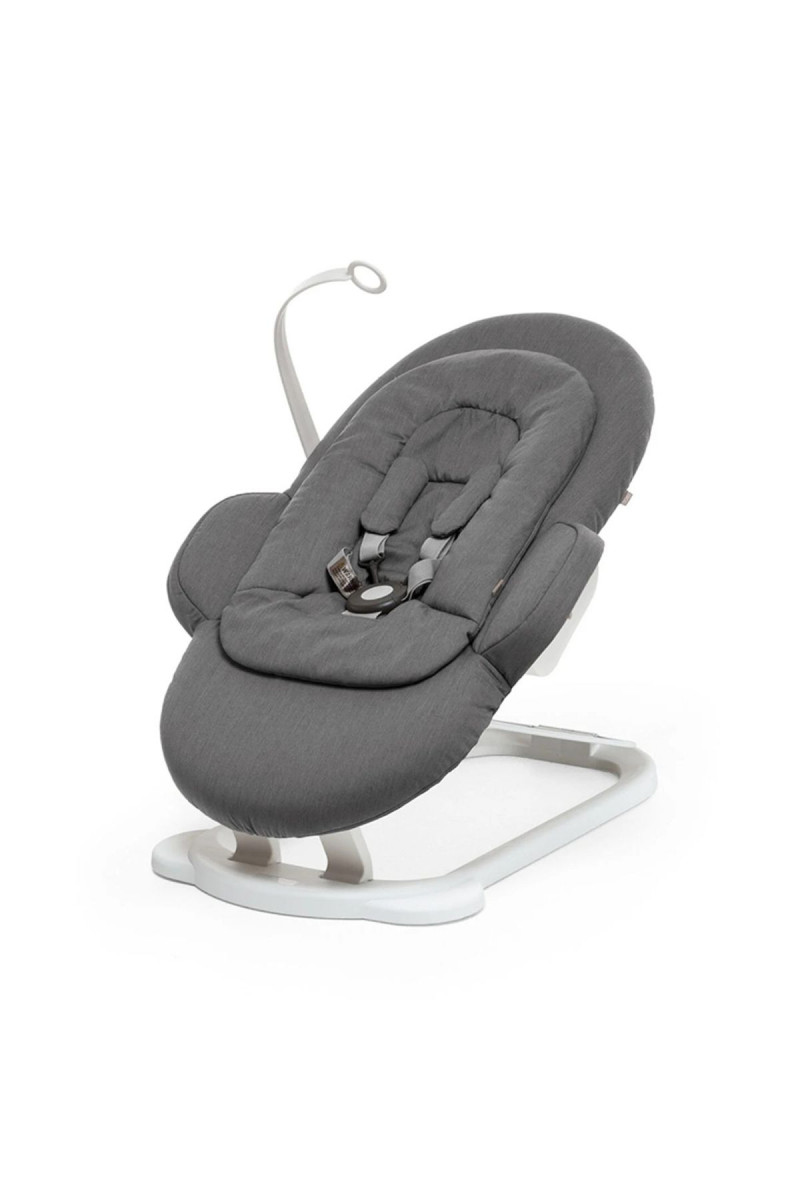 Stokke Steps ležaljka Bouncer "White Deep Grey"