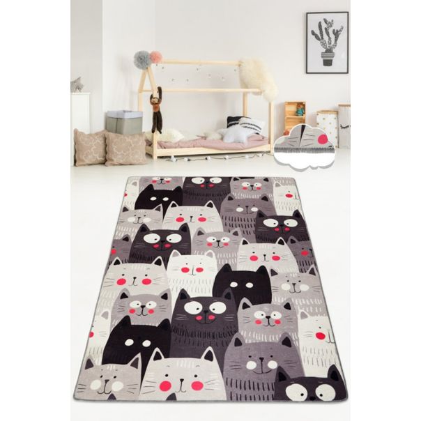 Conceptum Hypnose Tepih Cats Gray Djt ( 120 x 180 )