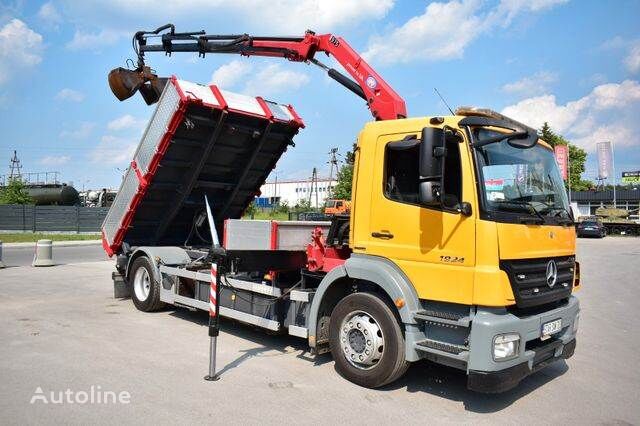 Mercedes-Benz AXOR 1824 4x2 HMF 975 Euro 5 Rotator Kipper Cran kiper