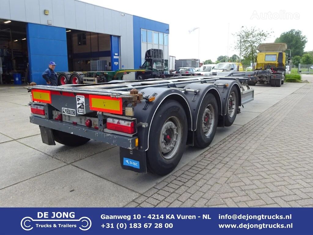 D-Tec FT-LS-S / Flexi Trailer / 3x Extendable 45FT / 1x Lift Axle / SA poluprikolica za prevoz kontejnera