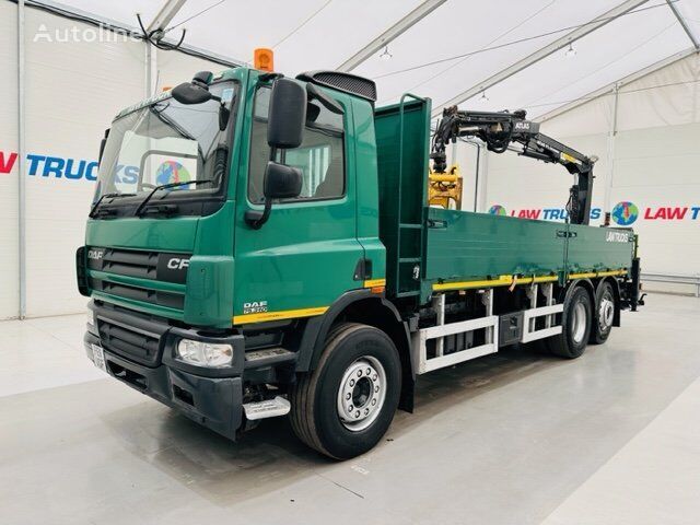 DAF CF75 310 Rear Lift Day Cab Dropside Brick Grab kamion s ravnom platformom