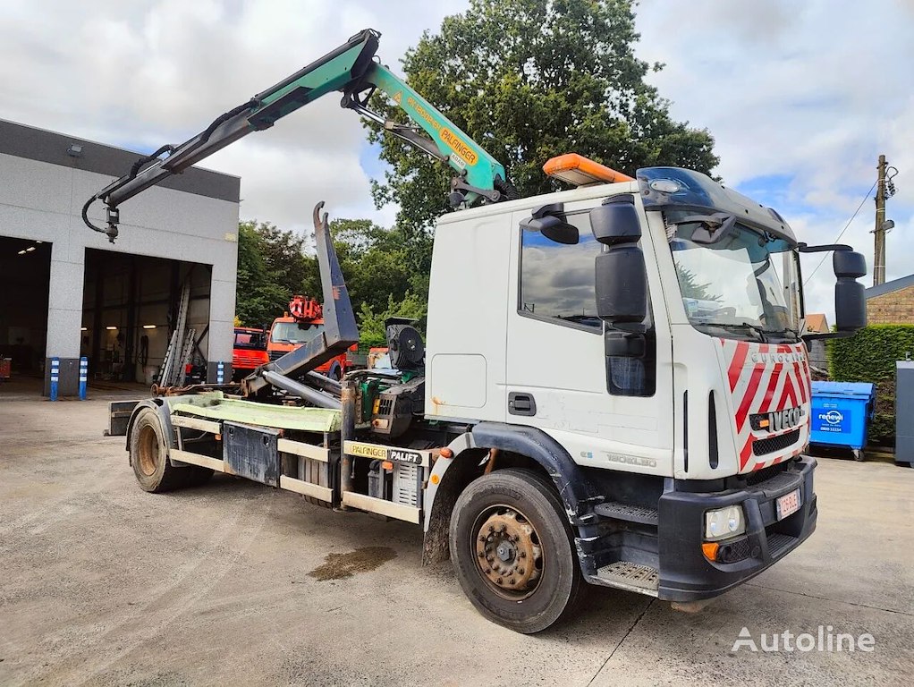 IVECO EuroCargo 190 EL 30 P + Palfinger PK 12002 EH + Pallift 4m50 kamion rol kiper