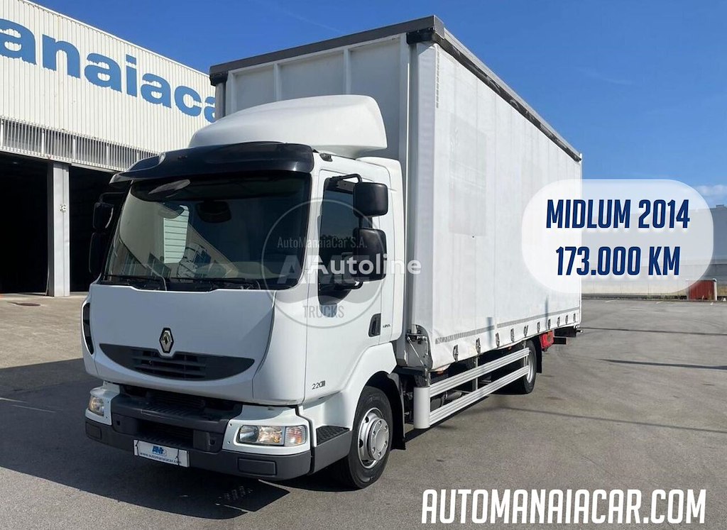 Renault MIDLUM 220 DXI 173.000 KMS 2014 kamion sa klizna zavesa cerada