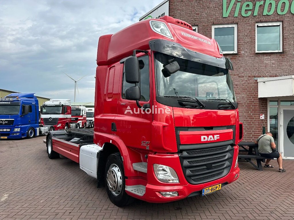 DAF CF 290 CF290 4X2 EURO6 SPACECAB RENOVA / VANGMUIL / LAADKLEP / T vozilo za prevoz kontejnera