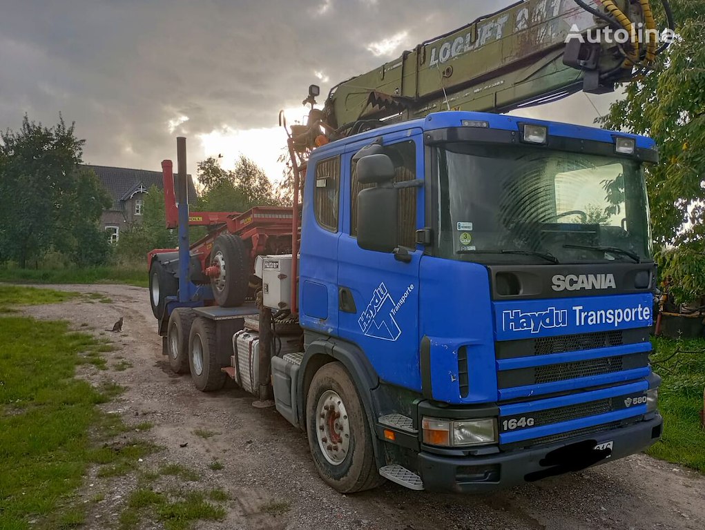 Scania 164G 580 6x4 do drewna, dłużycy kamion za prevoz drva