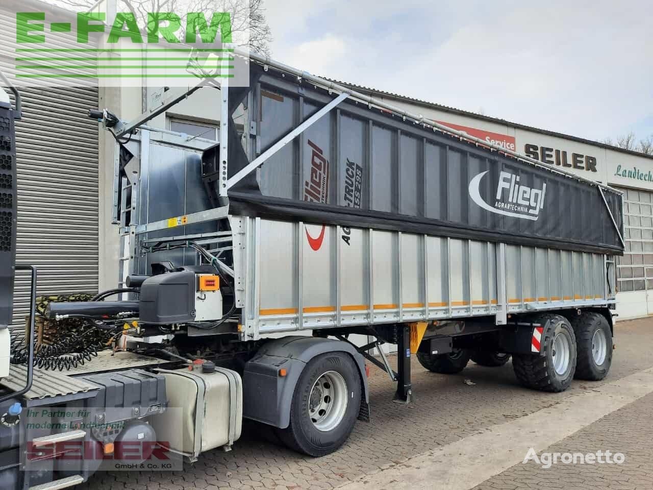 Fliegl ass 298 agro-truck + top lift light (Sattelauflieger) samoutovarna prikolica