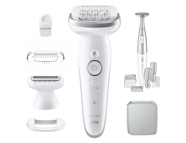 Braun Silk Epil 9 9-241 srebrno beli epilator