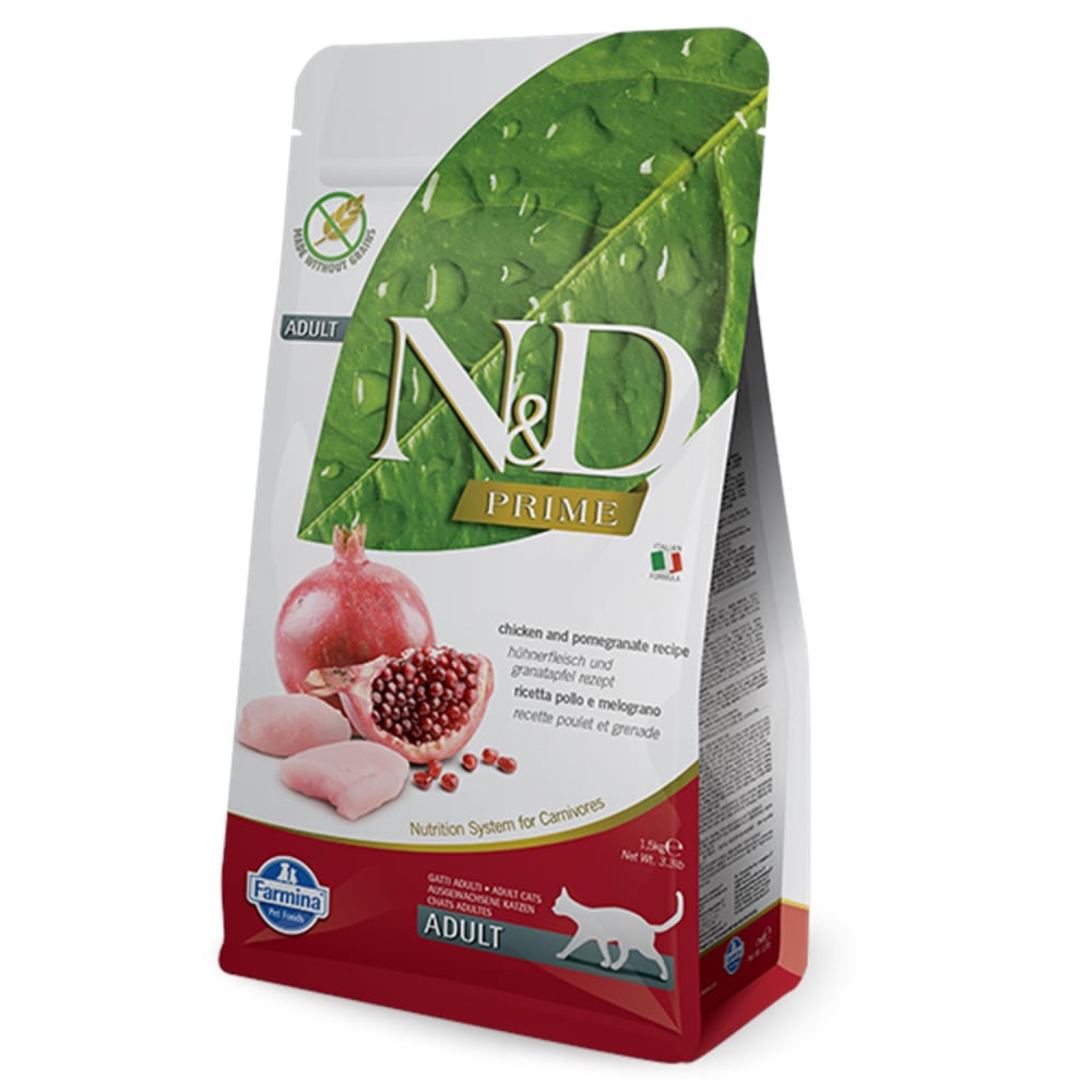 N&D Prime Chicken & Pomegranate Hrana za odrasle mačke 300 g