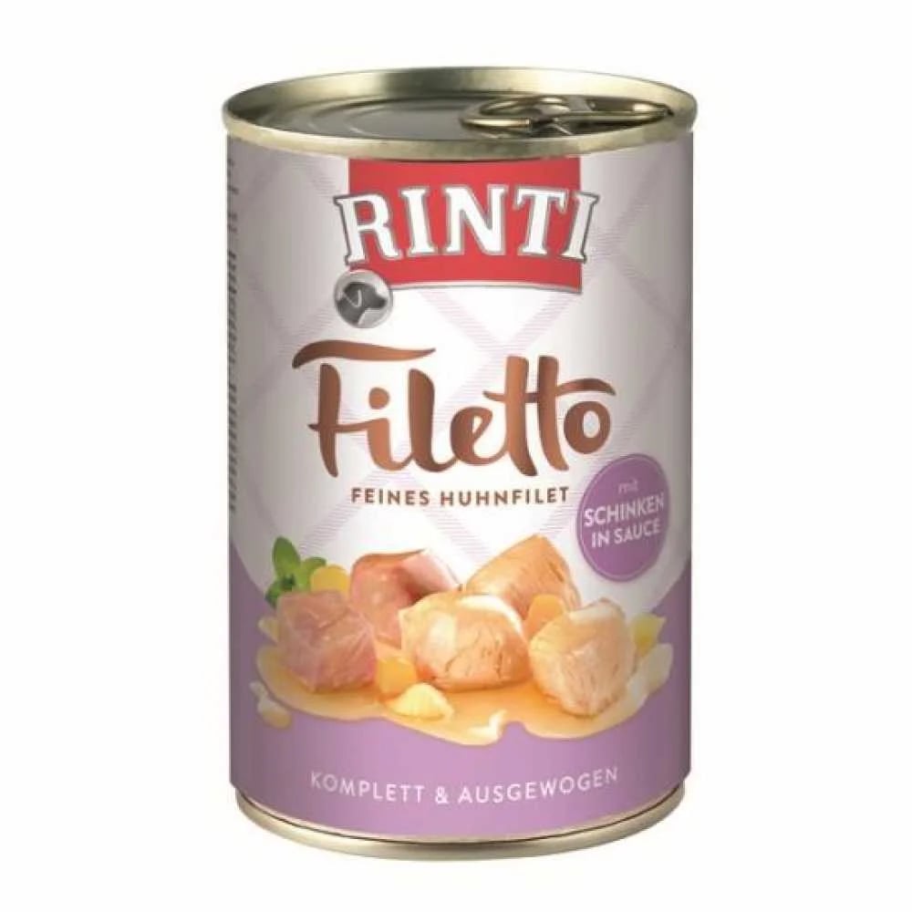 RINTI Fileti Piletina i Šunka u sosu Hrana za pse 420 g