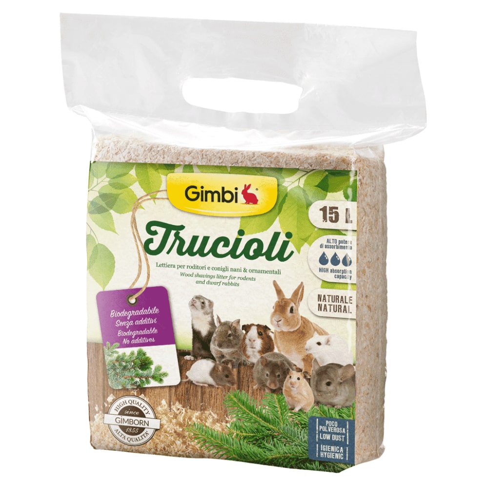 GIMBI Trucioli Piljevina za glodare 15 l