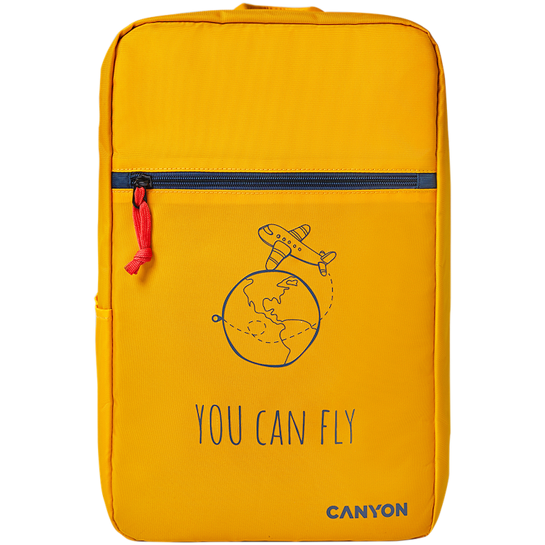 CANYON CSZ-03, cabin size backpack for 15.6'' laptop, polyester,yellow