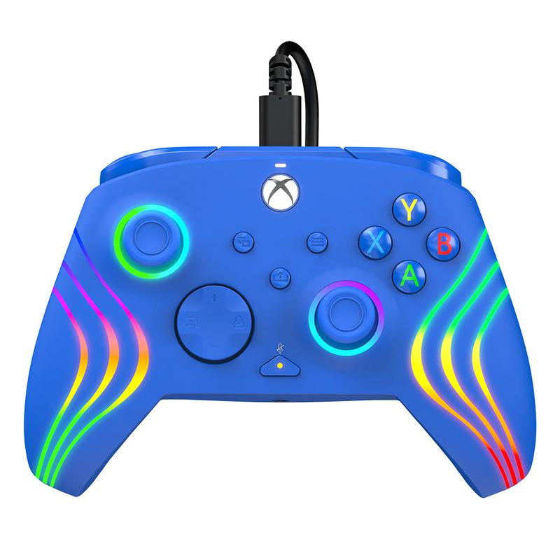 PDP XBOX Wired Controller Afterglow Wave Blue