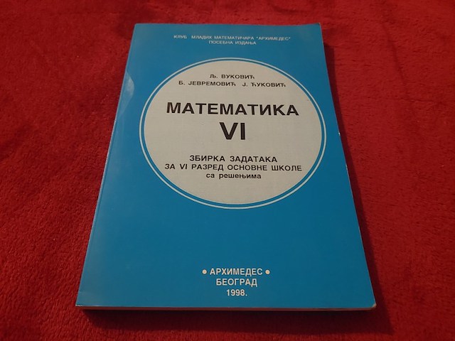 Matematika VI zbirka zadataka