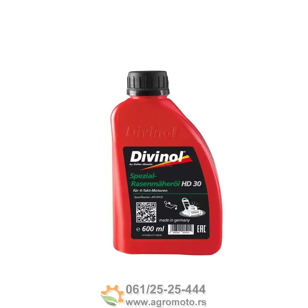 Ulje za kosilice Divinol HD 30 SAE30 0,6L