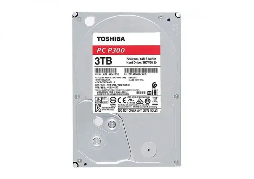 Hard disk 3TB SATA3 Toshiba 128MB HDWD130UZSVA P300