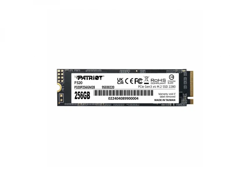 SSD M.2 NVMe 256GB Patriot P320 2200MBs/1200MBs P320P256GM28