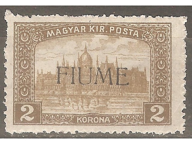 1918 - FIUME Parlament 2 Kr. MH punca