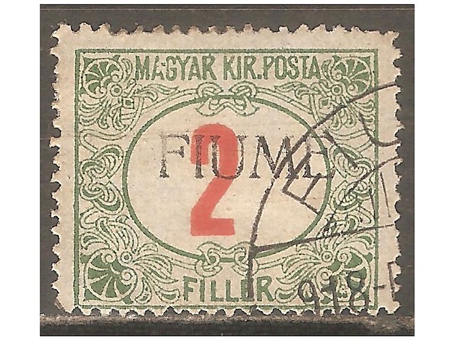 1918 - FIUME Porto 2 fil.