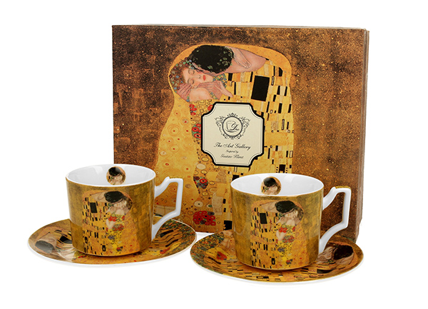 Set luxury espresso šolja the Kiss-Klimt/2 / 2 110 ml