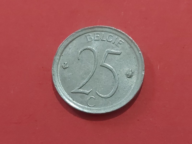 Belgija - 25 centimes 1972 god