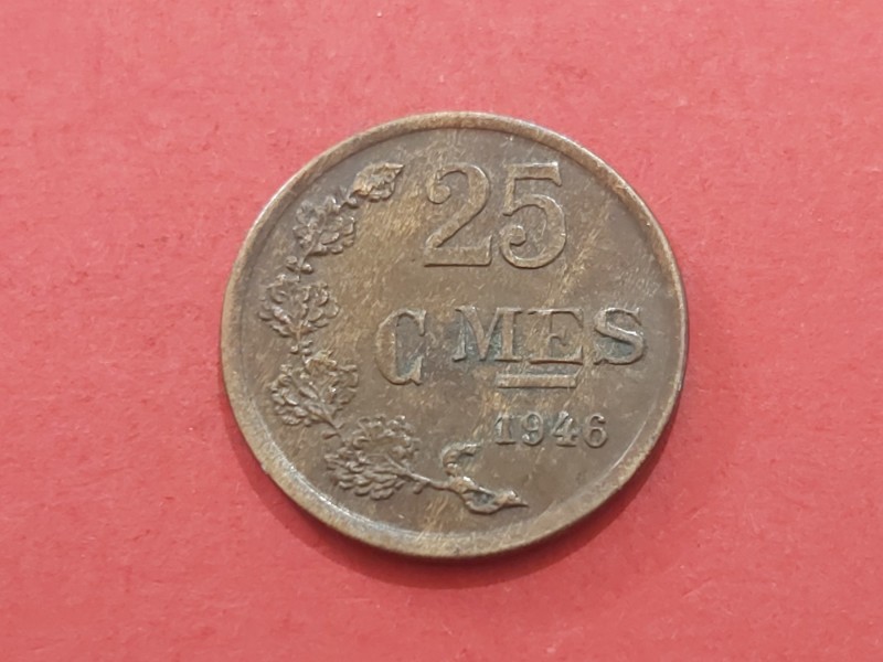 Luksemburg - 25 centimes 1946 god