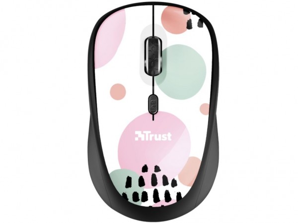 Trust Yvi wireless miš roze