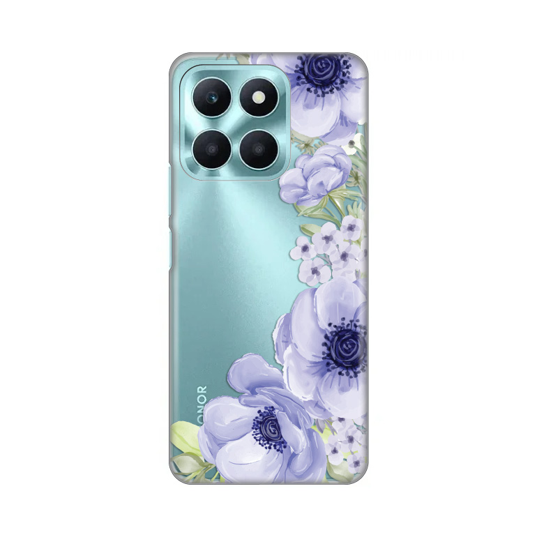 Zastitna ultra tanka (skin) maska / futrola PRINT - Huawei Honor X6a Blue Roses