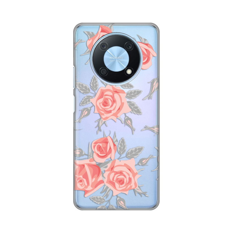 Zastitna ultra tanka (skin) maska / futrola PRINT - Huawei Nova Y90 Elegant Roses