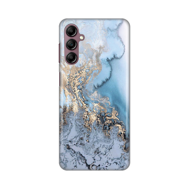 Zastitna silikonska maska (futrola) PRINT - Samsung A146B Galaxy A14 4/5G Blue Gold Marble