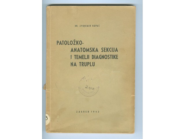 Patoložko-anatomska sekcija i temelji diagnostike na tr