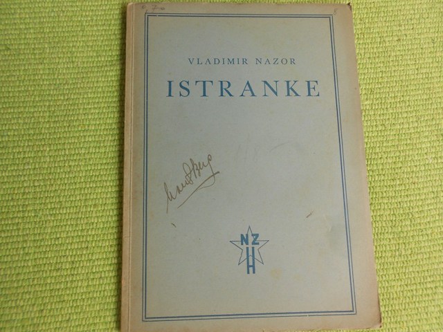 1945. Vladimir Nazor - Istranke