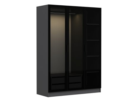 HANAH HOME Ormar Kale Anthracite Black 2272