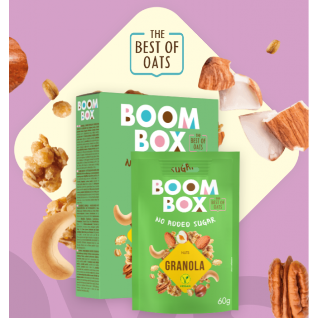 BOOM BOX OVSENA GRANOLA ORAŠASTI PLODOVI 60G