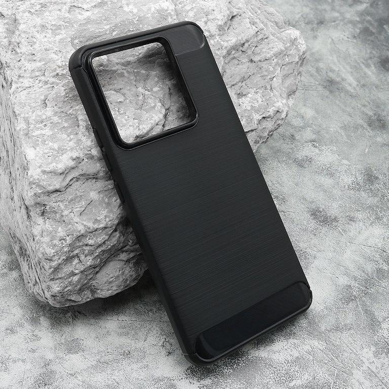 Zastitna silikonska maska (futrola) BRUSHED - Xiaomi 13T/13T pro crna (MS)