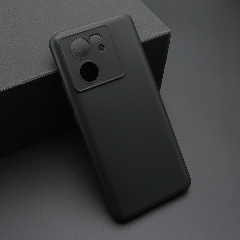 Zastitna ultra tanka (skin) maska / futrola KOLOR - Xiaomi 13T/13T pro crna (MS)