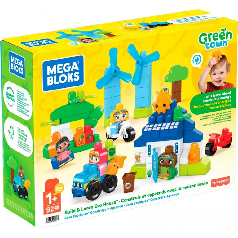 MEGA BLOKS KOCKE GREEN HOUSE 88PCS