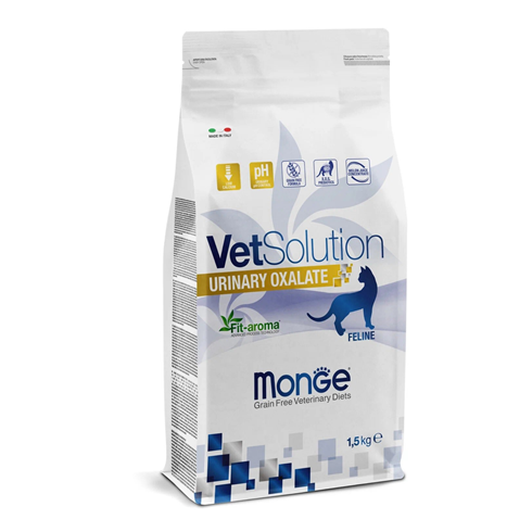 Monge VetSolution Grain Free Urinary Oxalate Cat Veterinary Diet 1.5kg