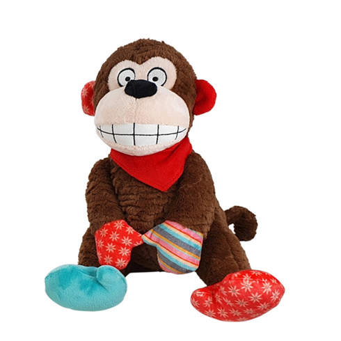 NOBBY Plush Squeaky Igračka za pse plišani majmun 25cm 63944