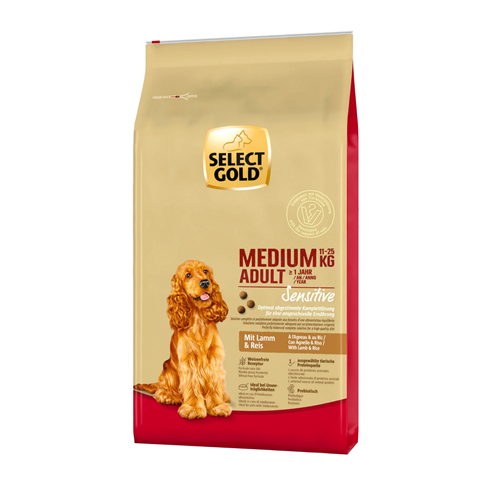 Select Gold Sensitive Medium Adult jagnjetina&riža 4kg