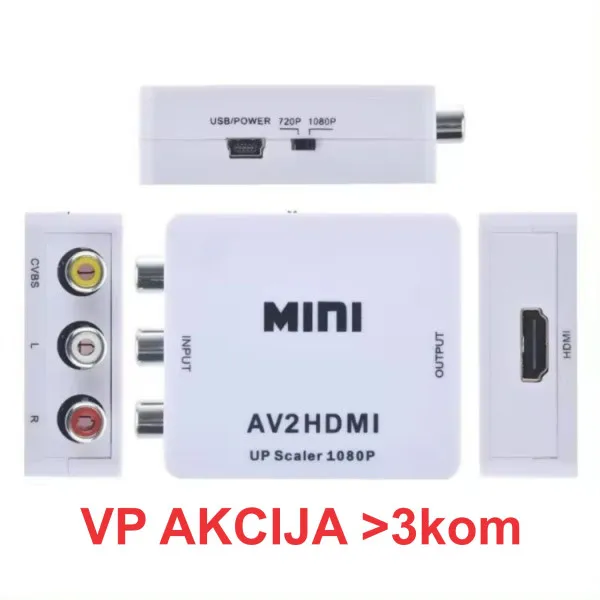 GEMBIRD A-AV-HDMI-Mini ** Gembird input AV to HDMI (904) (524)