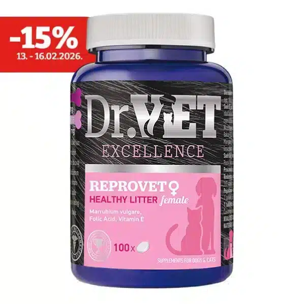 REPROVET female
ALLERGYVET + DERMAVET
KALCIVET – MOBILITYVET