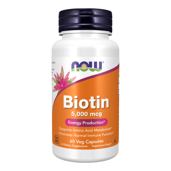 NOW® Foods Biotin 5,000 mcg 120kap