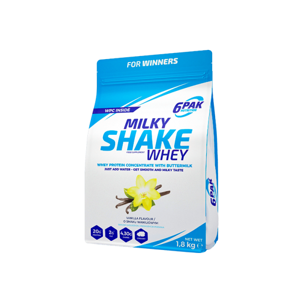 6PAK Milky Shake Whey 1800g vanila