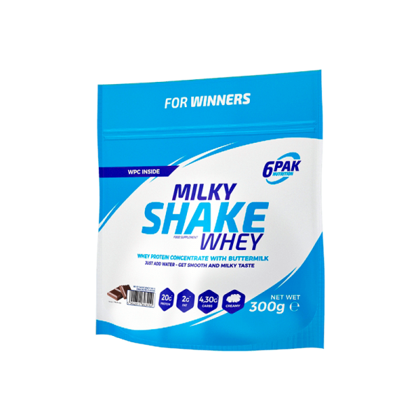 6PAK Milky Shake Whey 300g čokolada