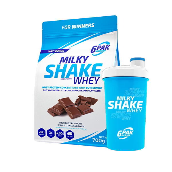 6PAK Milky Shake Whey 700g čokolada