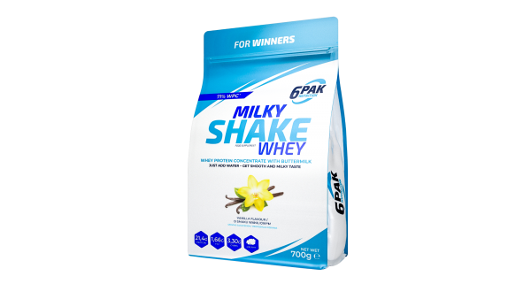 6PAK Milky Shake Whey 700g vanila